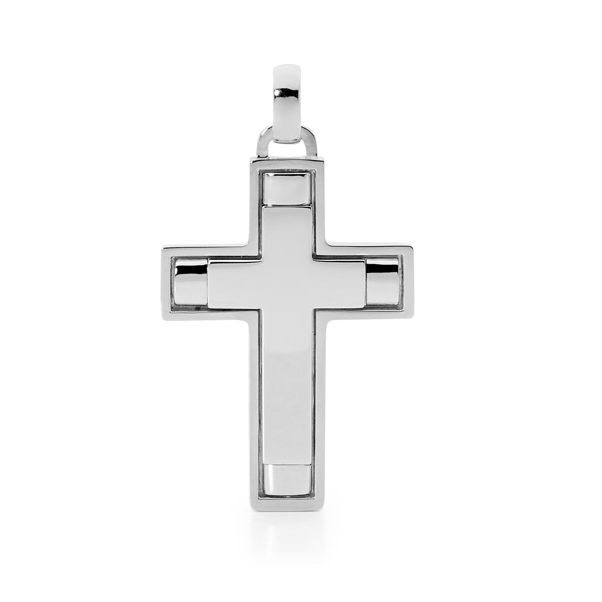 ELONGATED FRAMED TWO-TONE LATIN CROSS – House of K'dor
